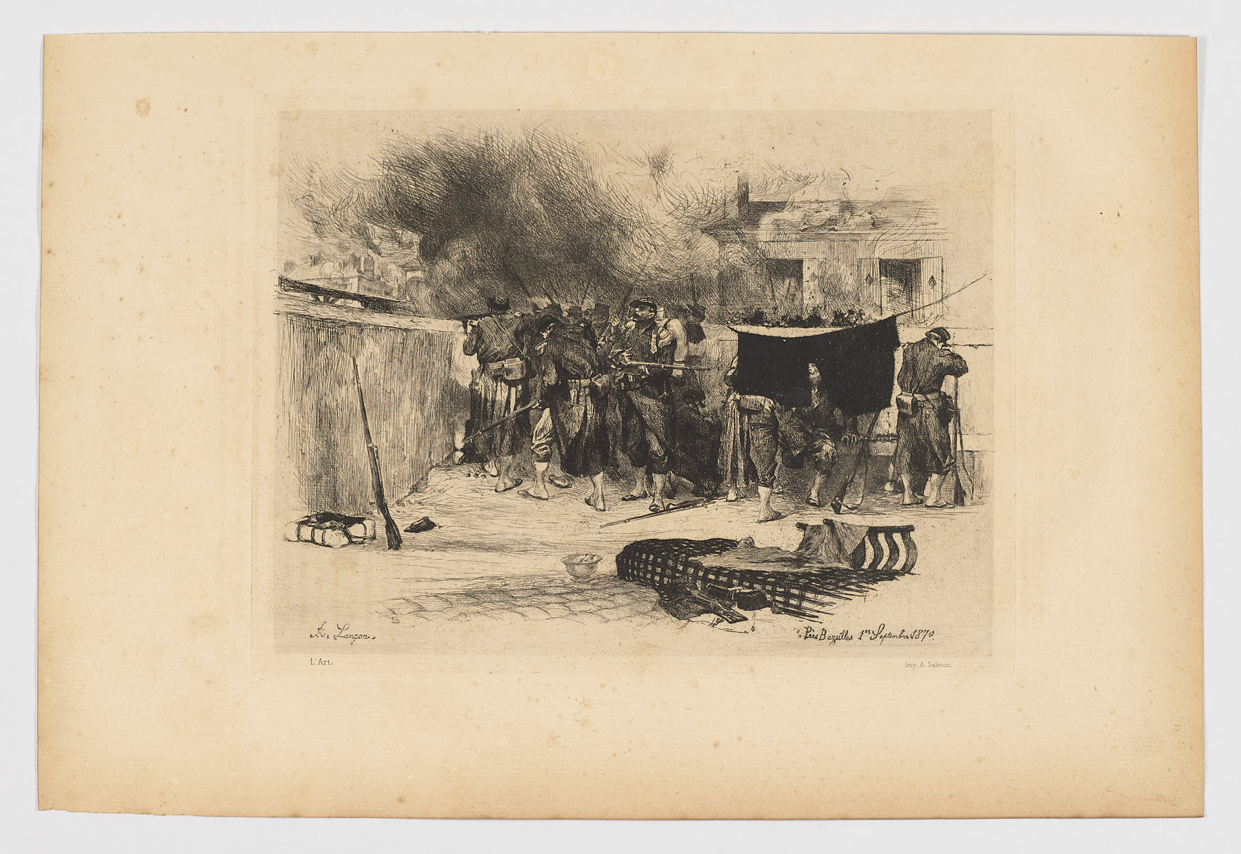 Auguste André Lançon, À Bazeilles, 1er Septembre 1870, 1875 Comprar ...